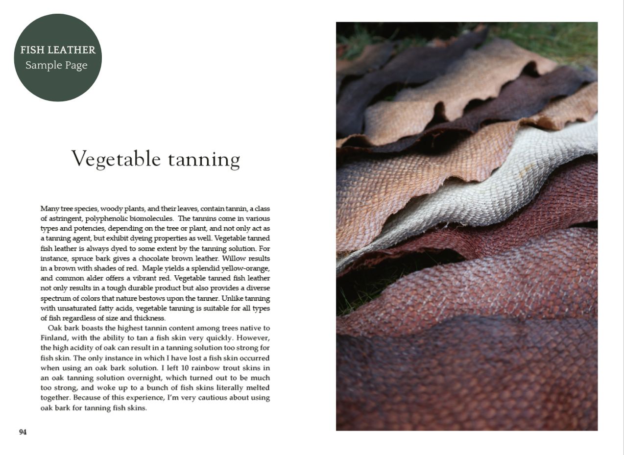 Fish Leather: Hanna Nore's New Book on Traditional Tanning Techniques ...